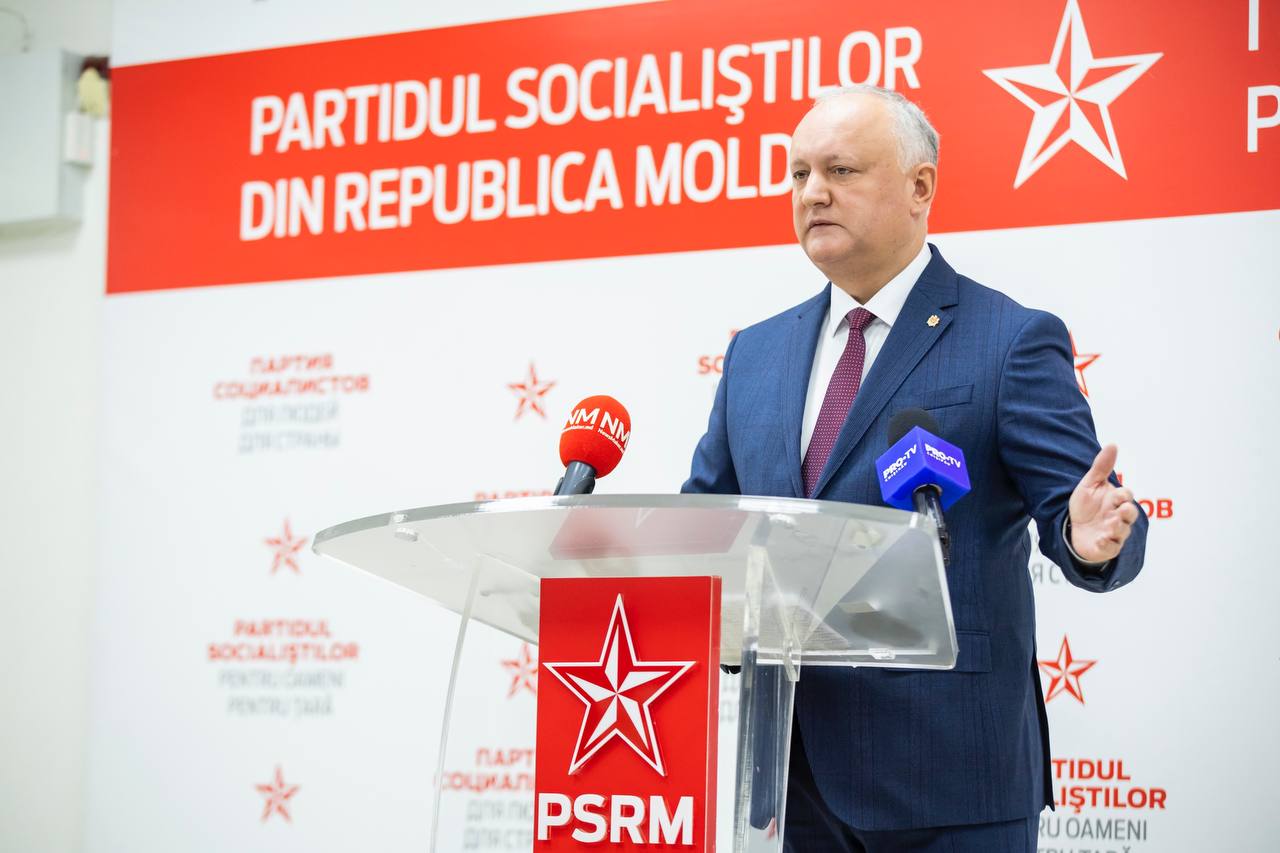 Conferința de presă, susținută de Igor Dodon, pe subiecte actuale ...